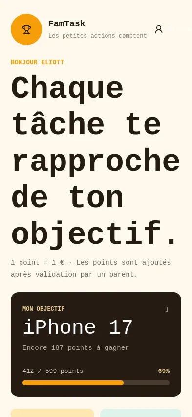 FamTask Points App