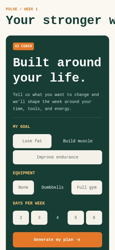AI Workout Coach