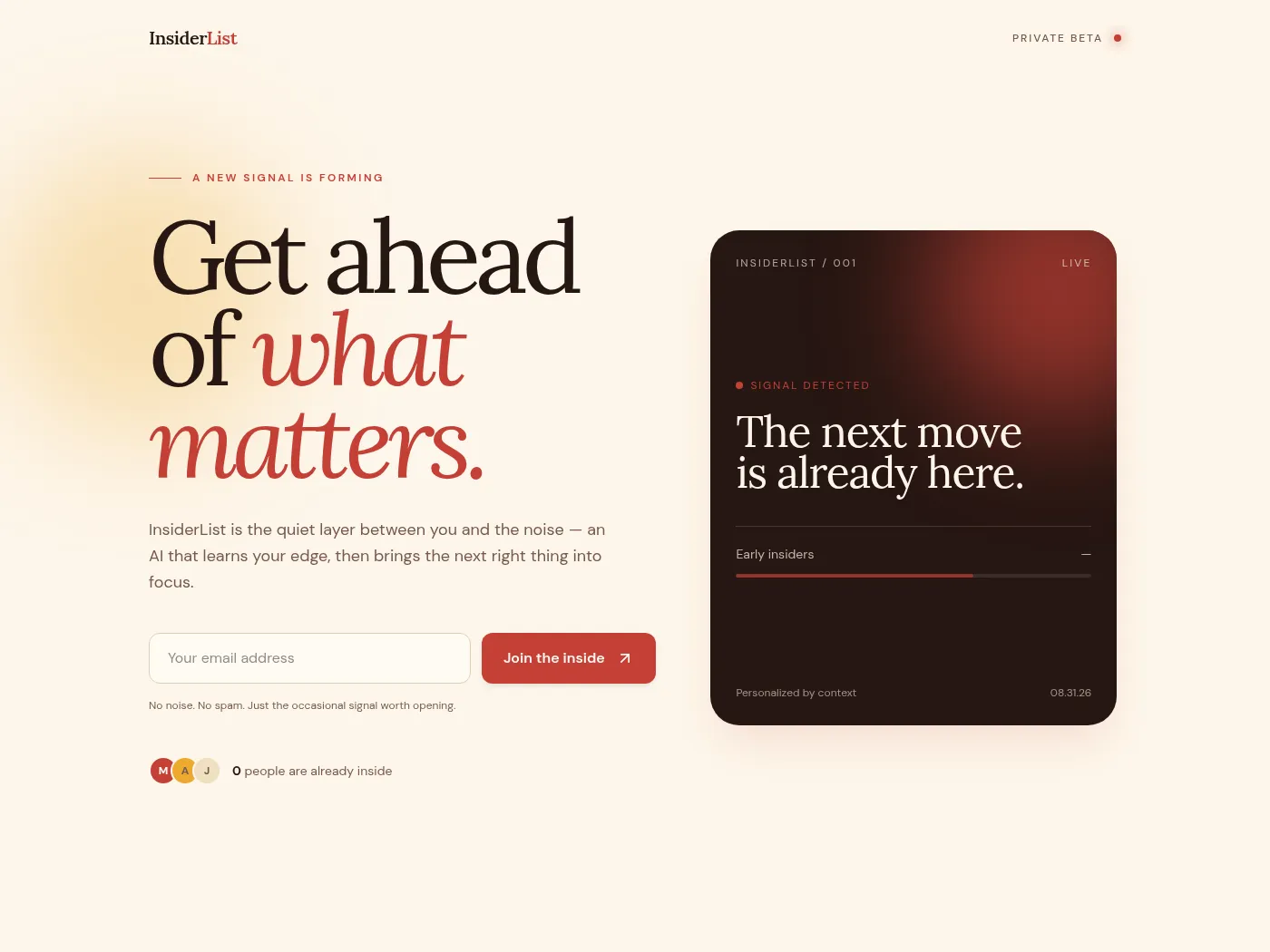 InsiderList Launch Site