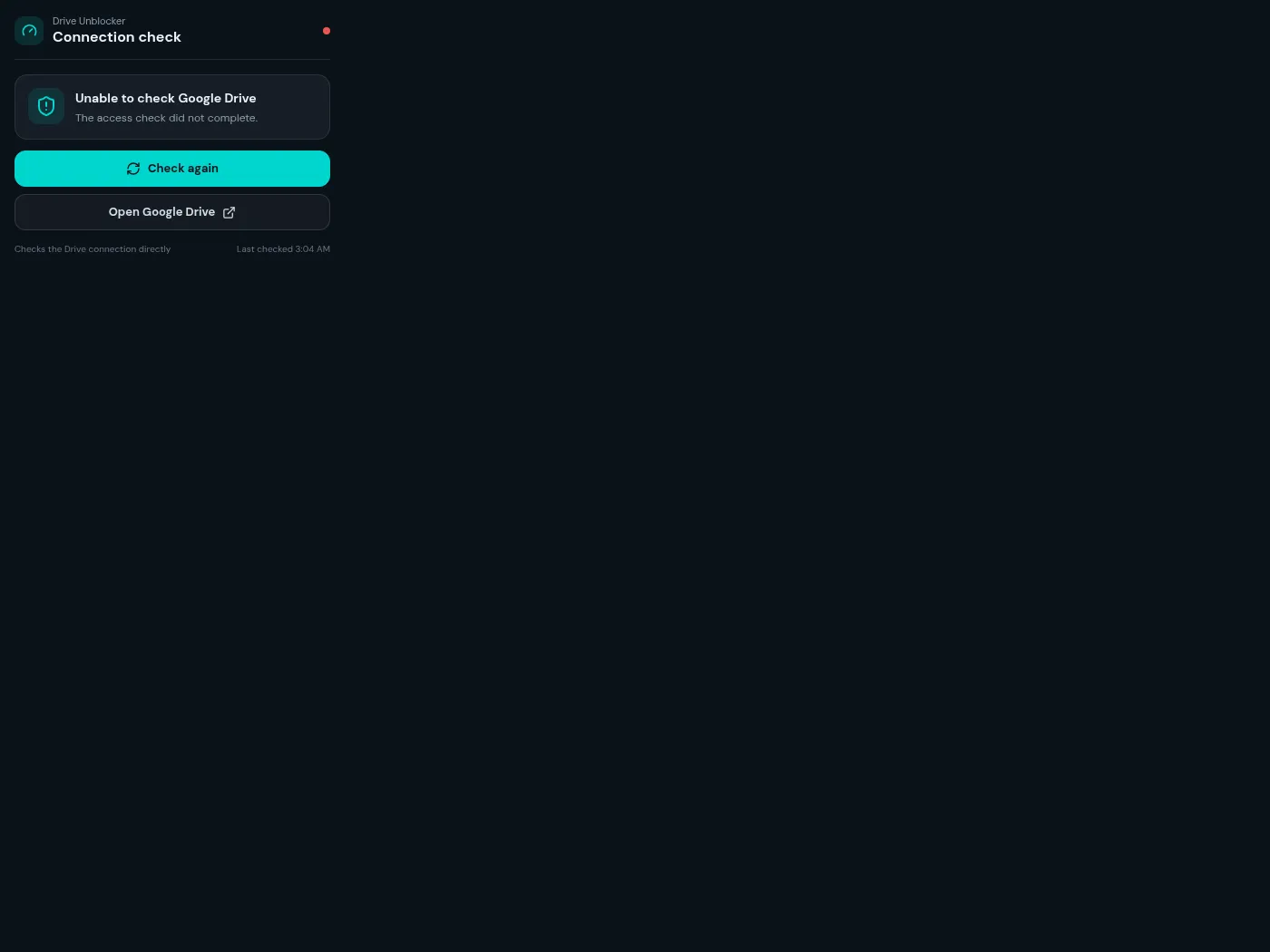 Drive Unblocker