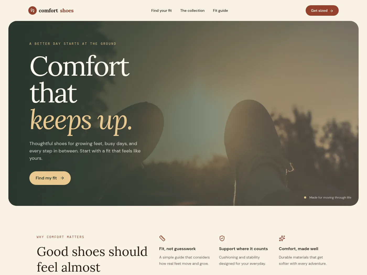 ComfortShoes Sizing Portal