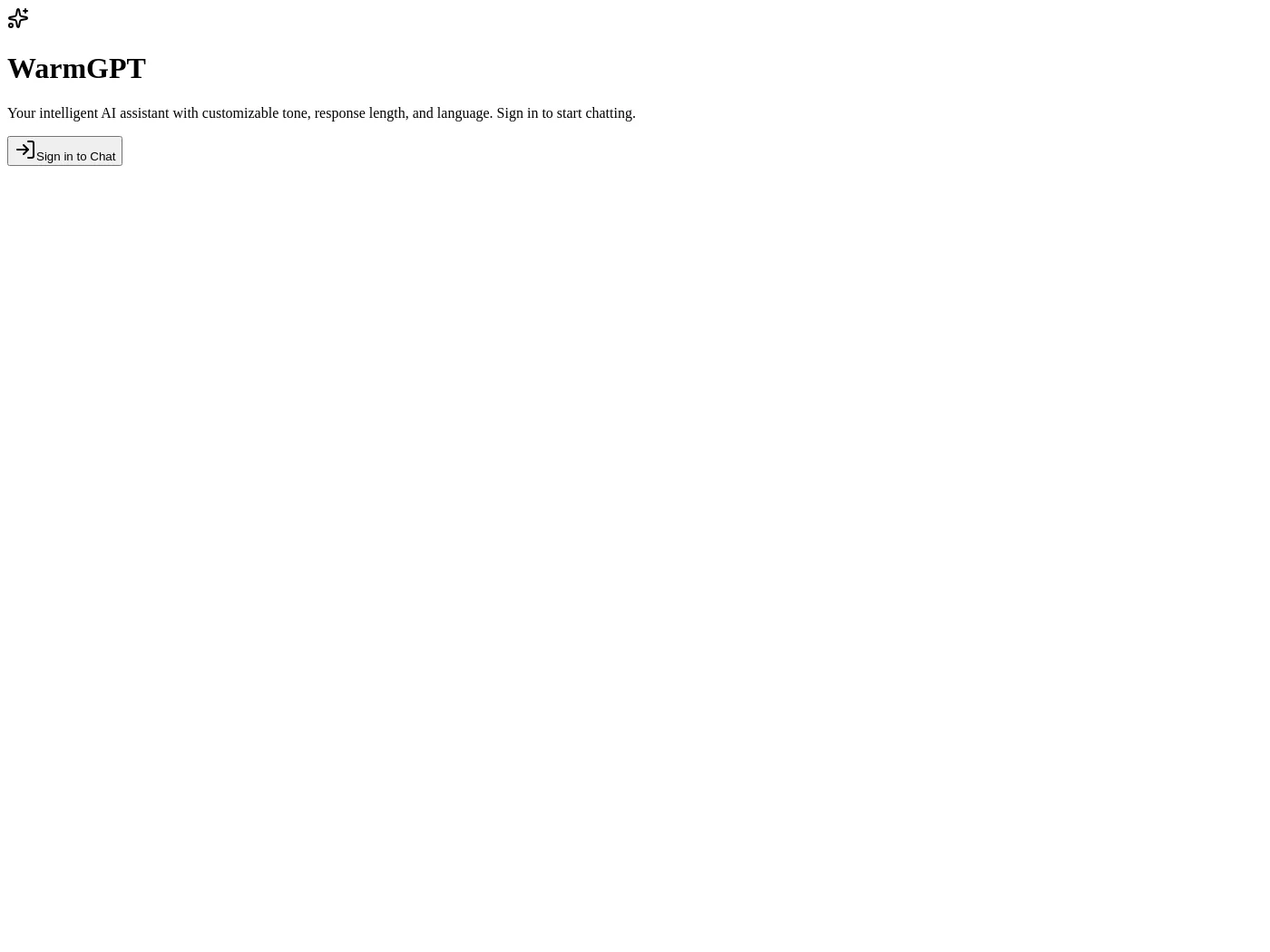 WarmGPT AI Website