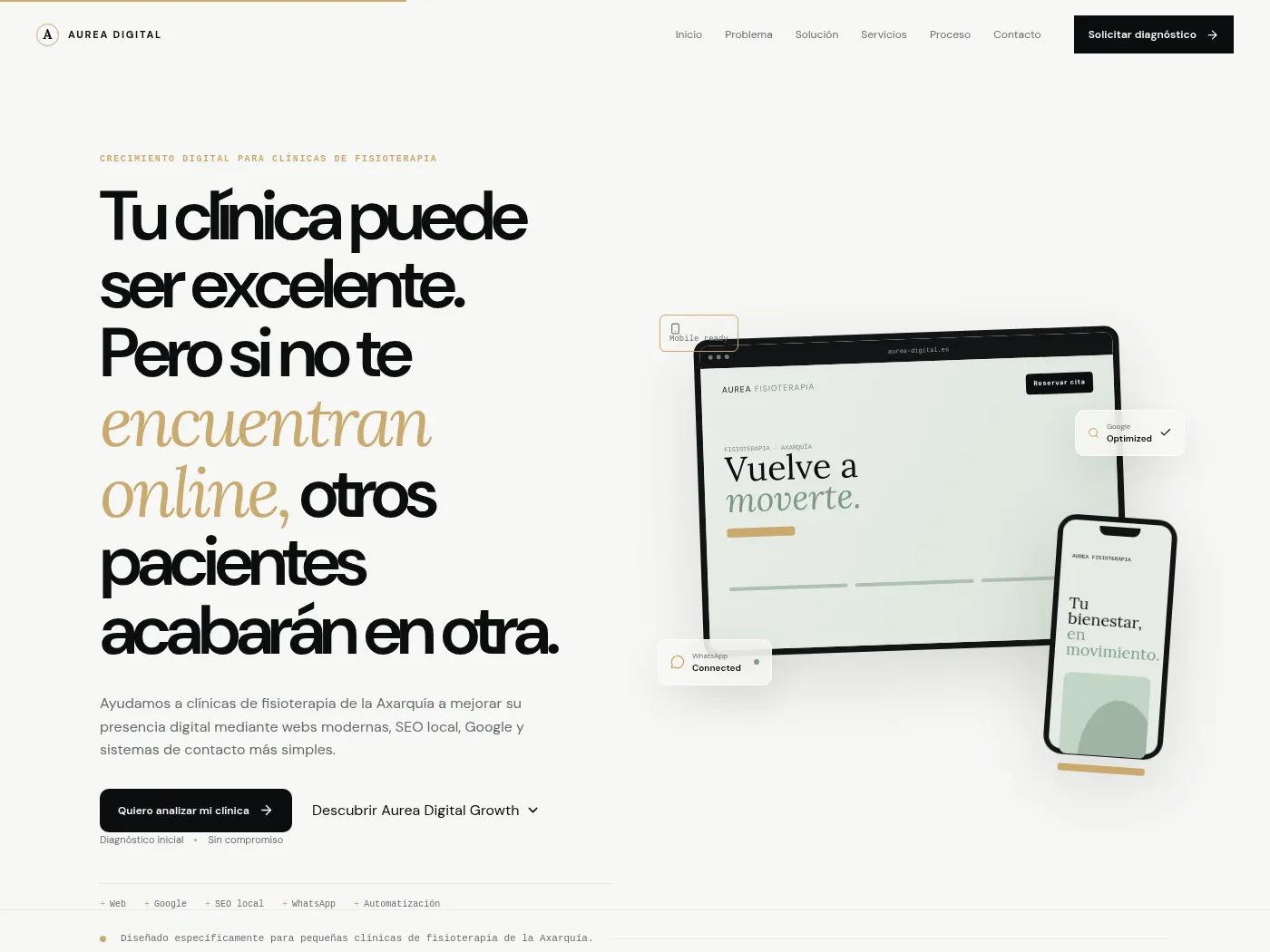 Aurea Digital Landing Page