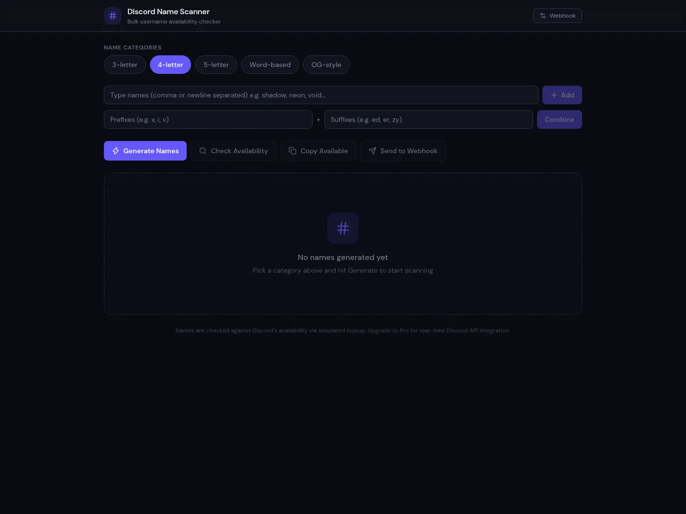 Discord Name Scanner