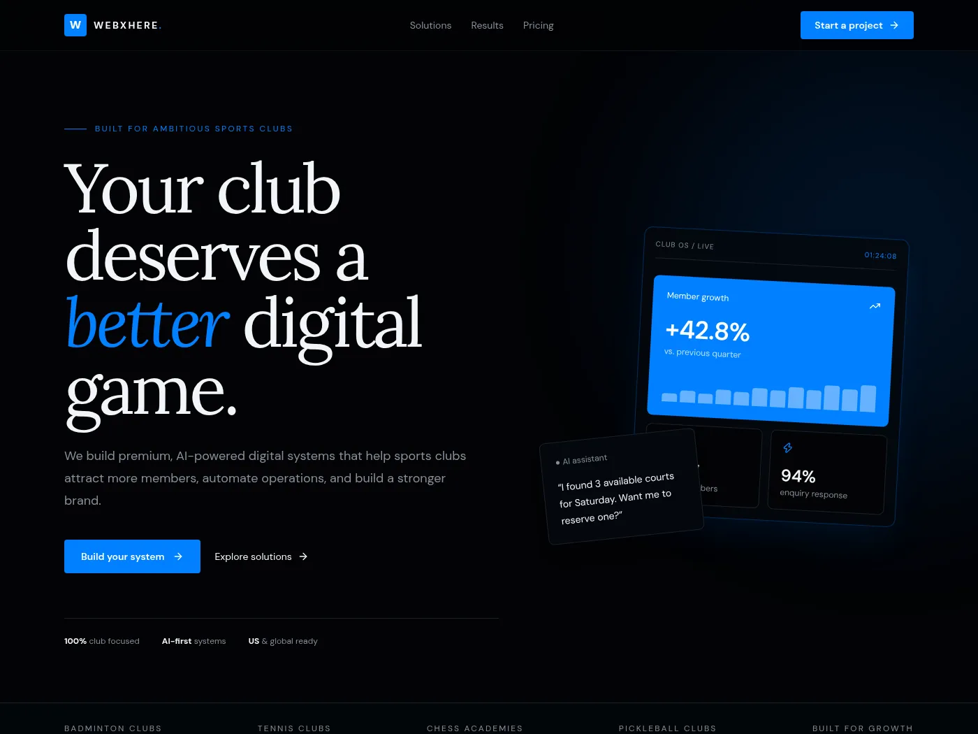 WEBXHERE Studio Agency Site