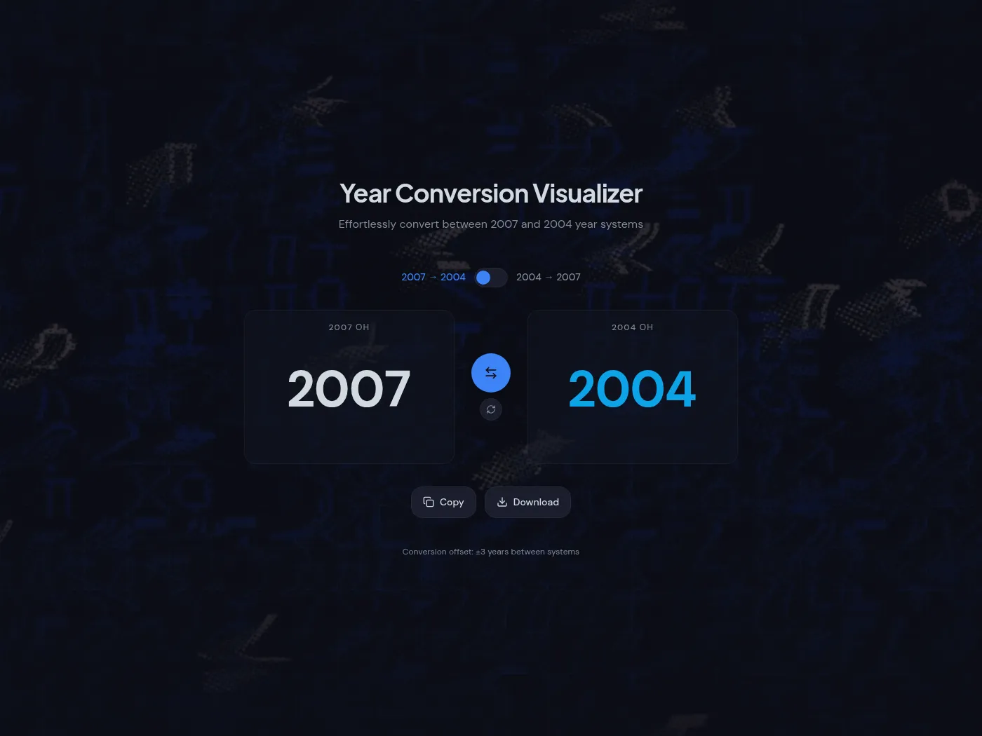 Year Conversion Visualizer