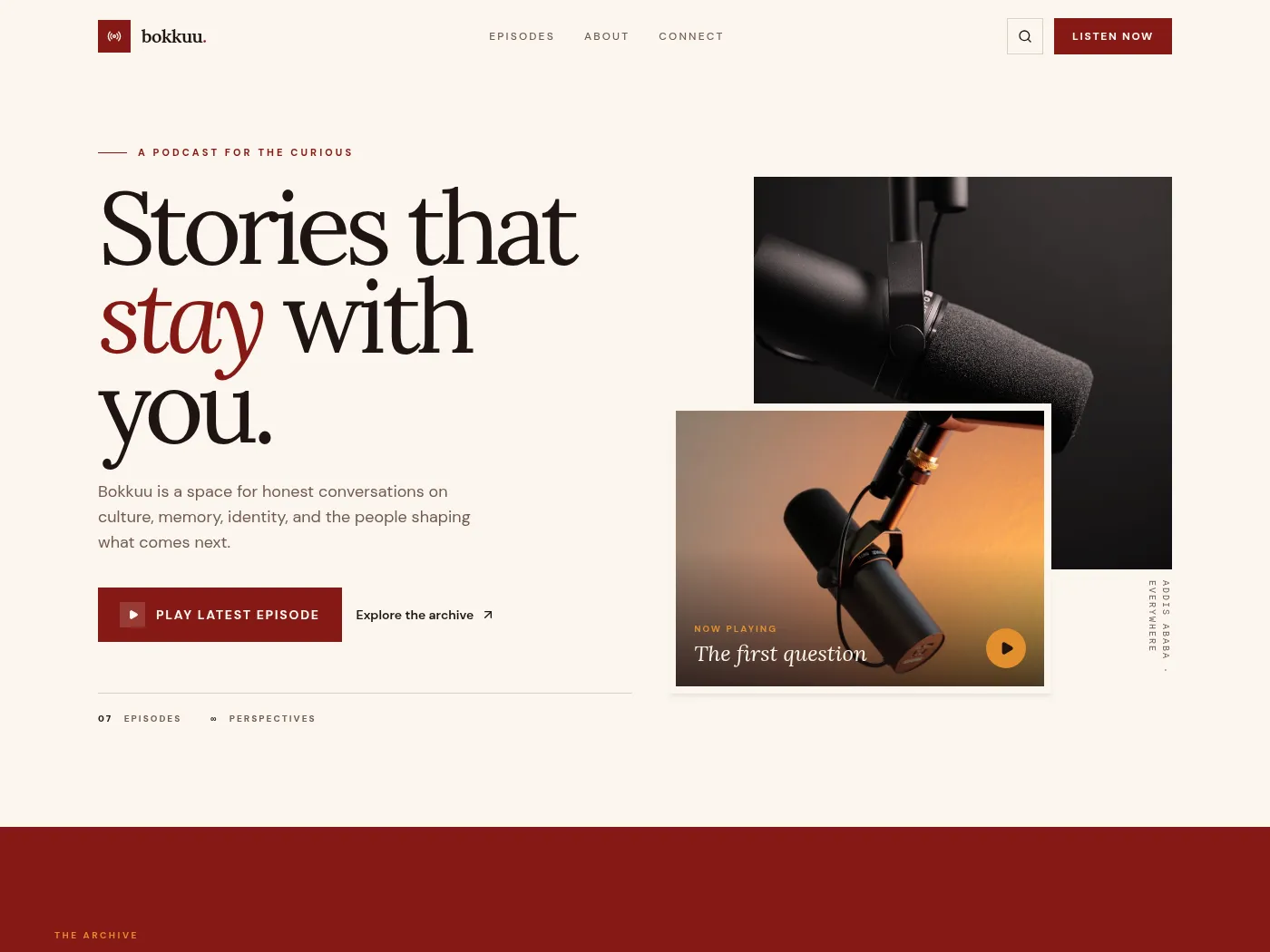 Bokkuu Podcast Website