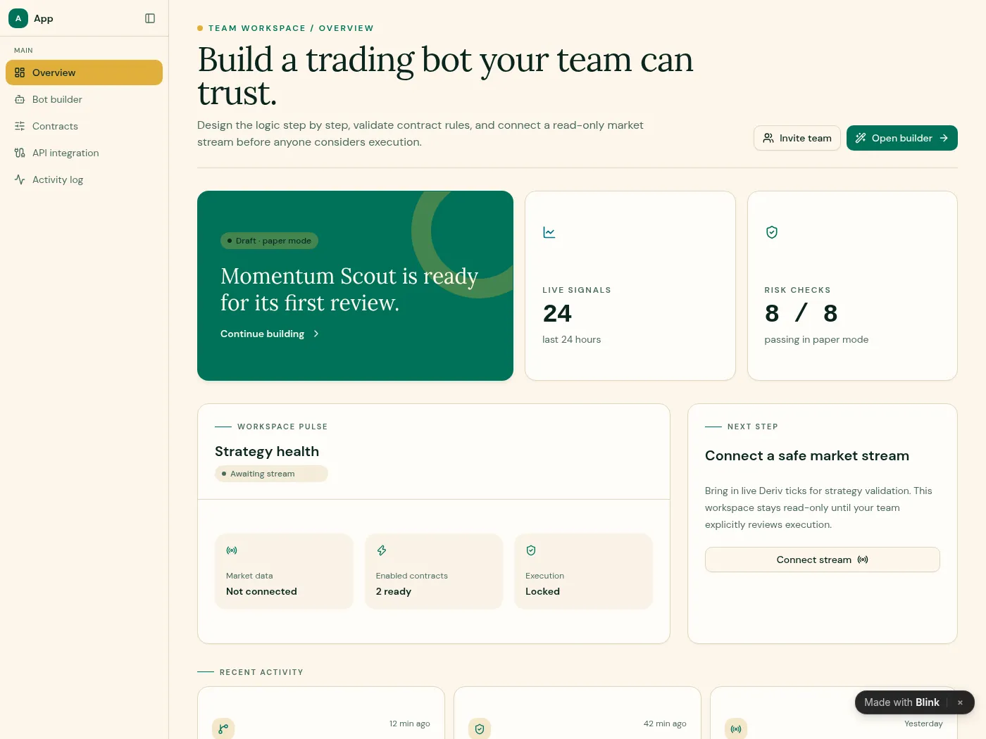 Deriv Trading Bot Builder