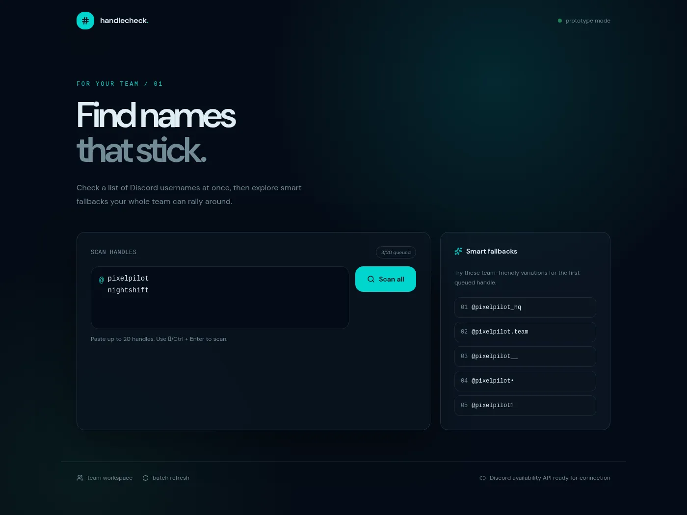 Discord Handle Scanner
