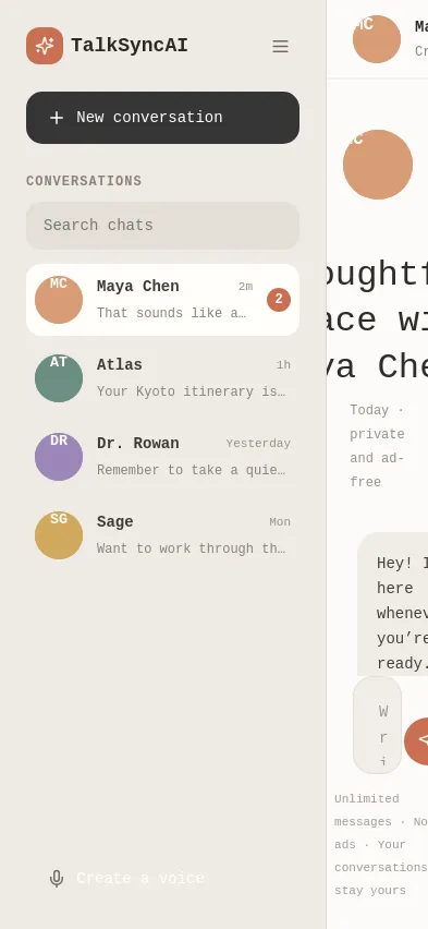 TalkSyncAI Voice Chat