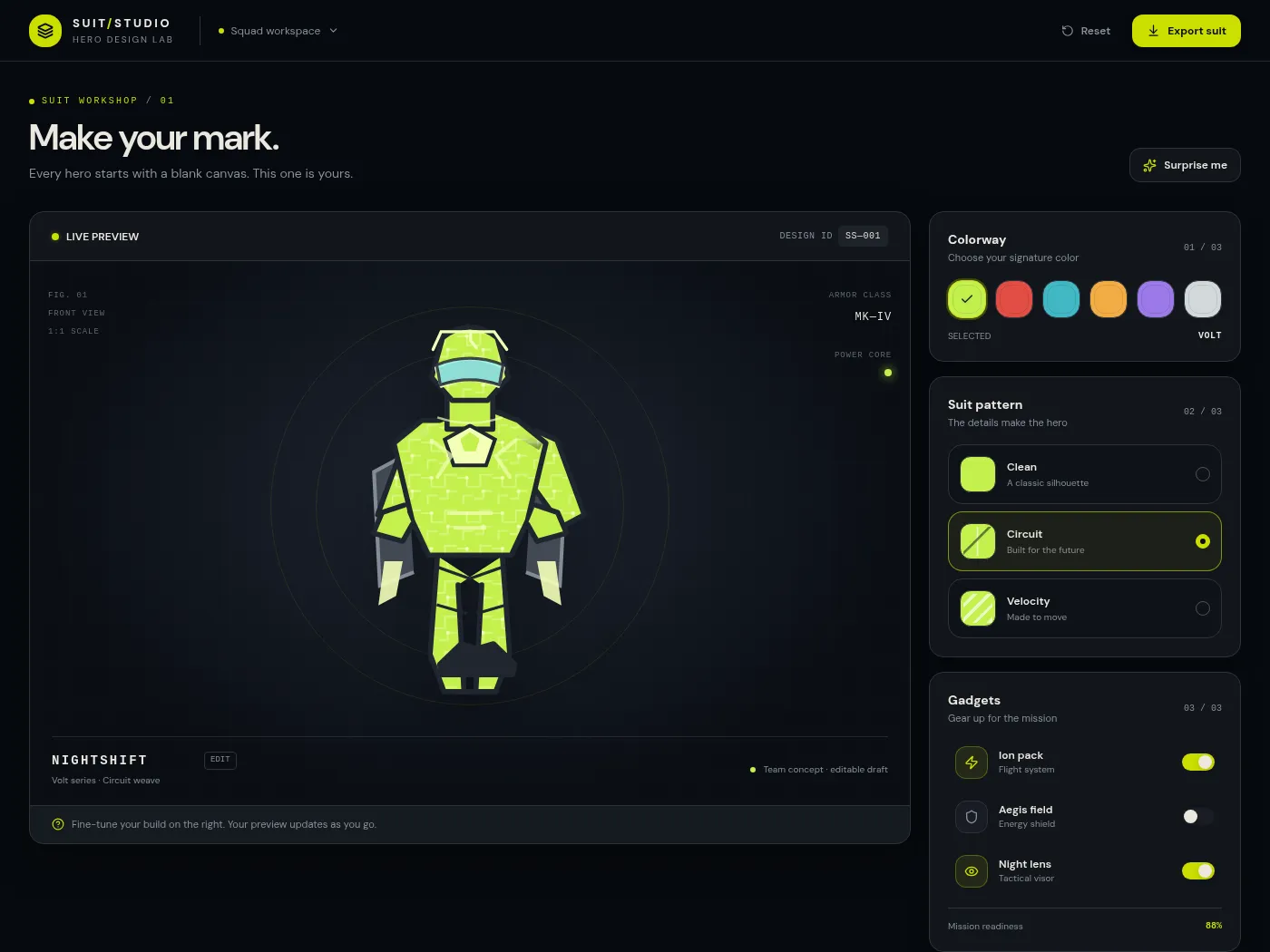 Superhero Suit Studio
