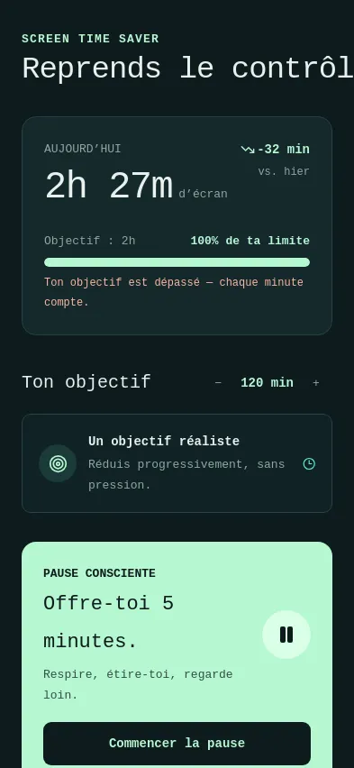 ScreenTime Saver