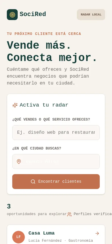 SociRed Client Finder