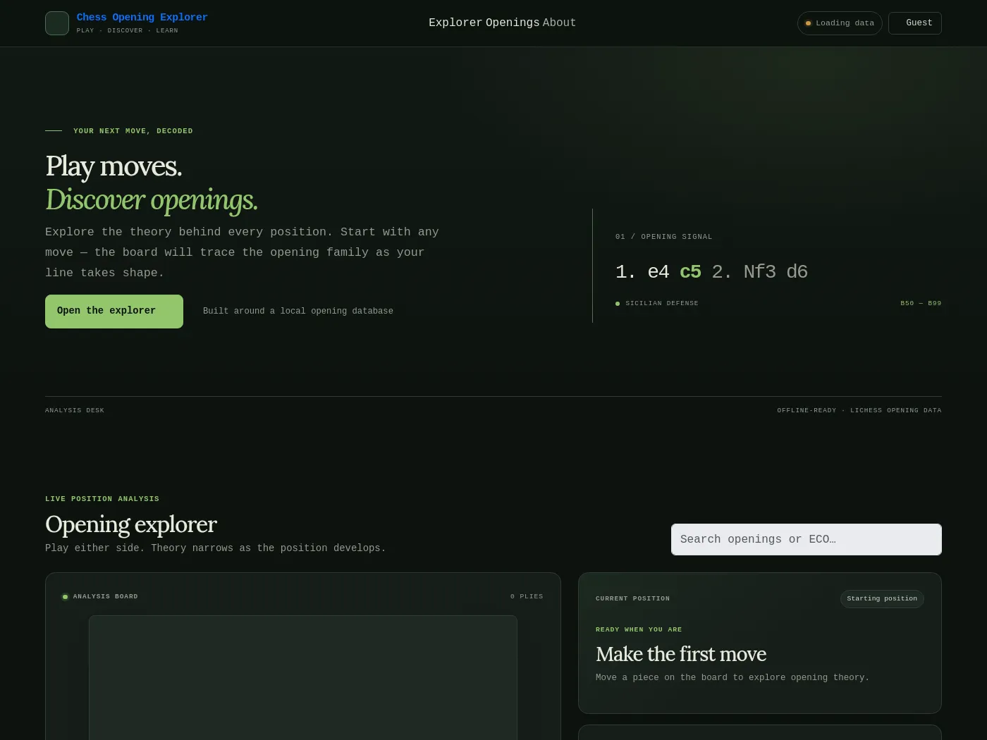 Chess Opening Explorer