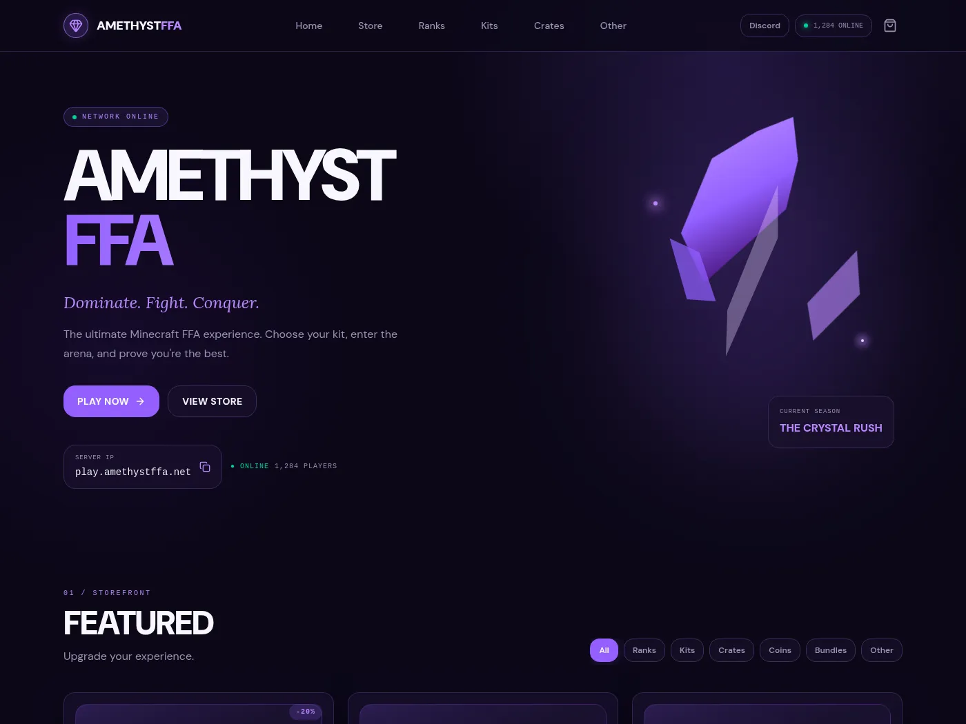 AmethystFFA Store Theme