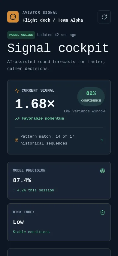 Aviator Signal Predictor