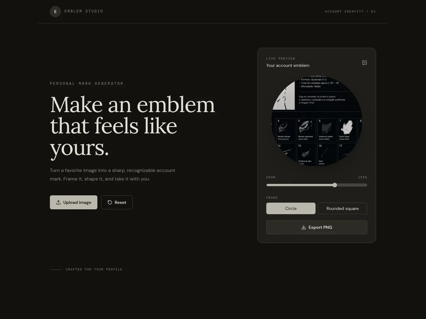 Account Emblem Creator