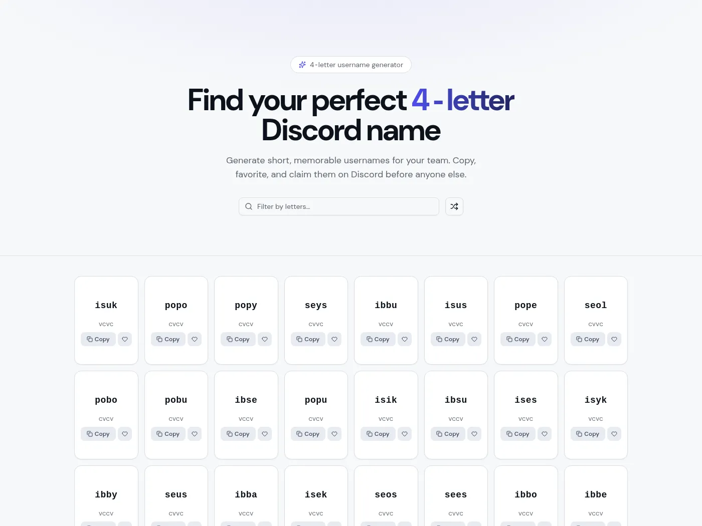 Discord Name Finder