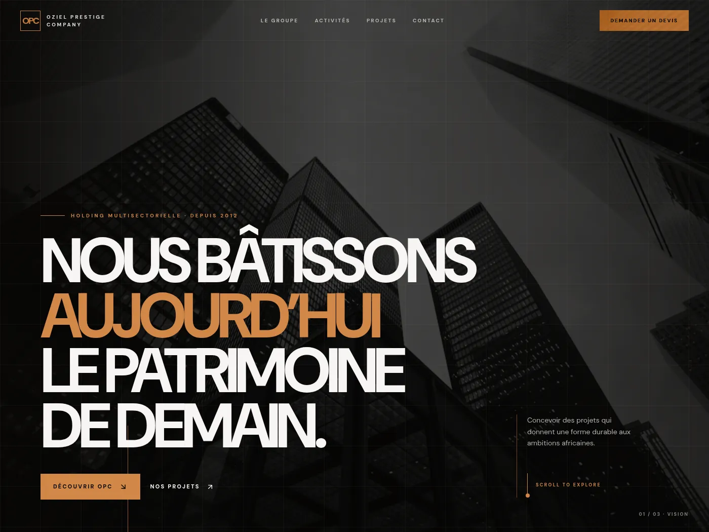 OPC Prestige Web Experience