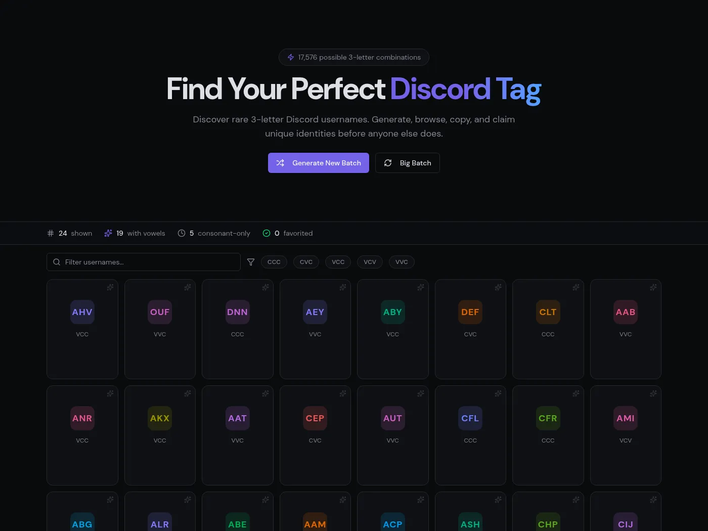 Discord Tag Finder