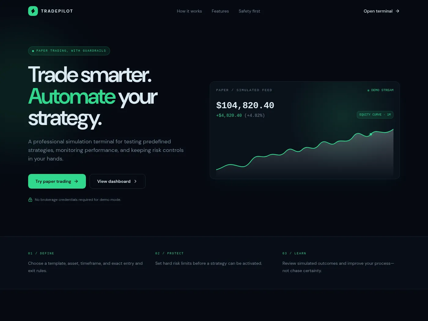 TradePilot Web Terminal