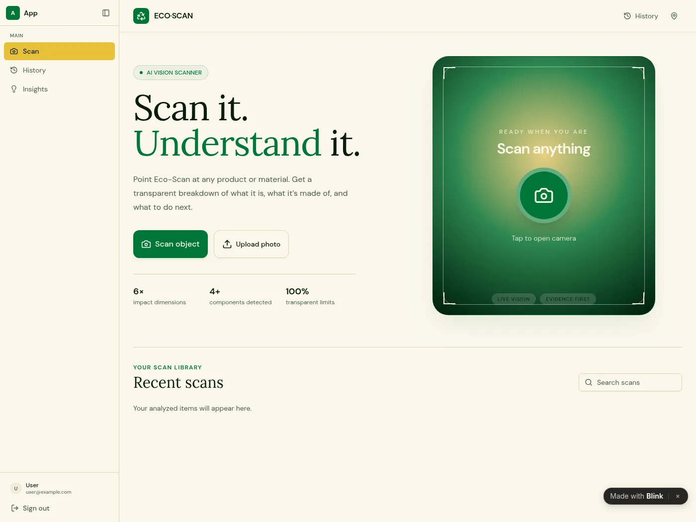 Eco-Scan AI Scanner