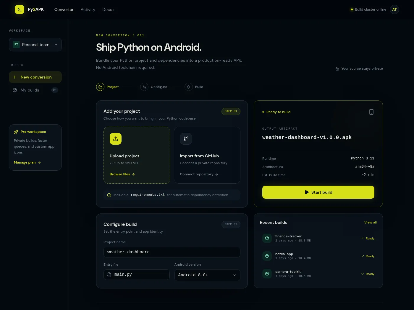 Py2APK Converter