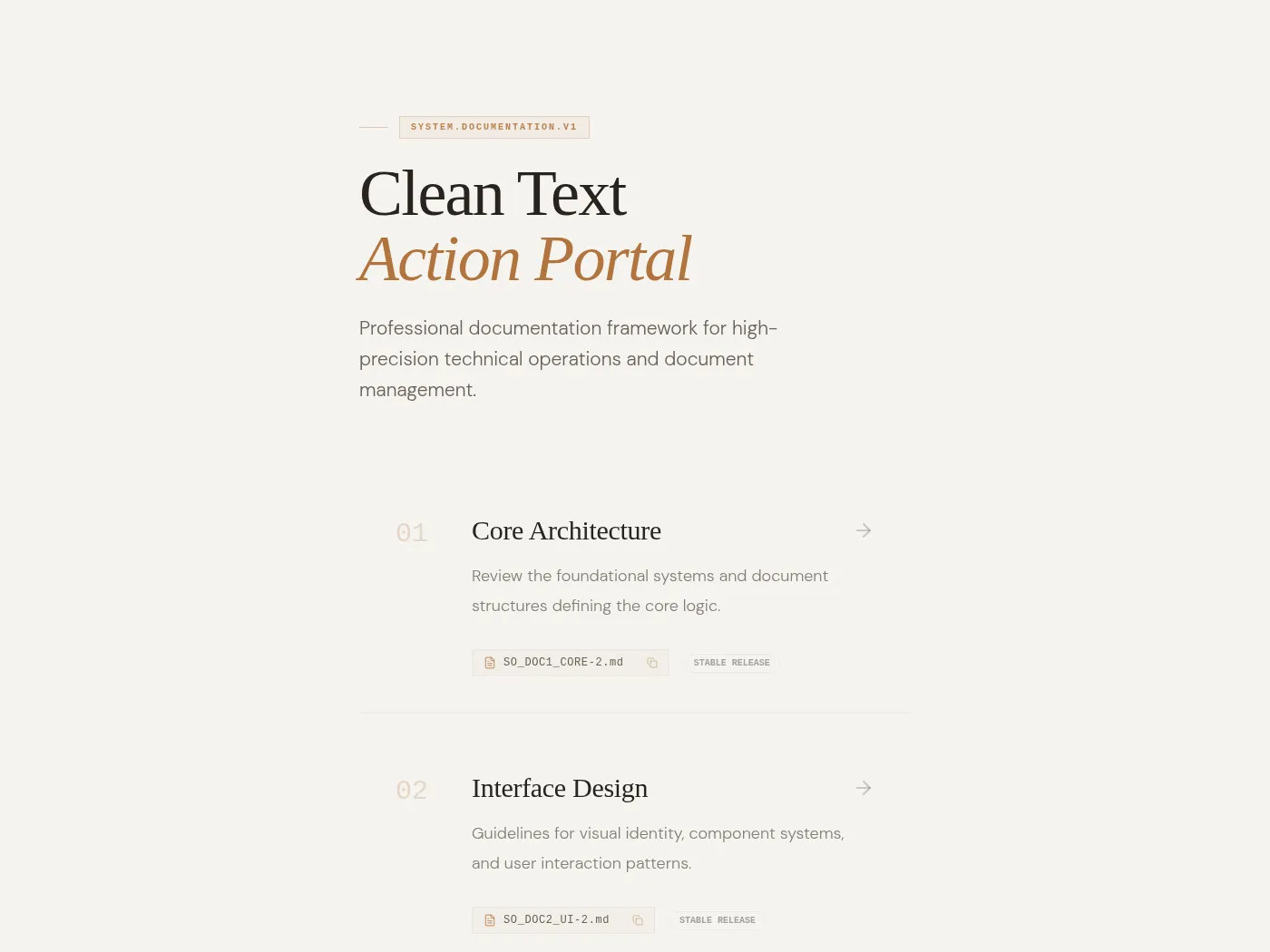 Clean Text Action Page