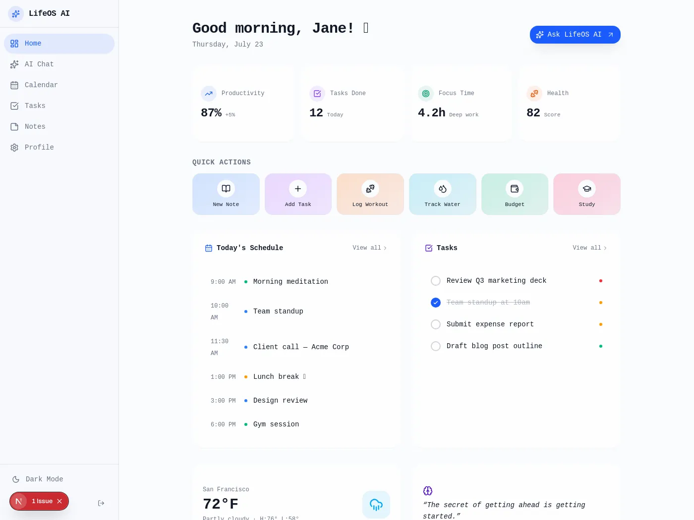 LifeOS AI Suite