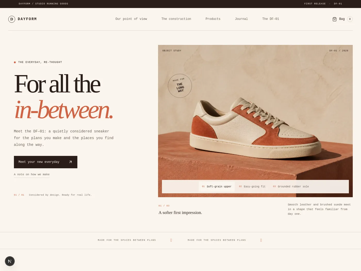 Sneaker Company Landing