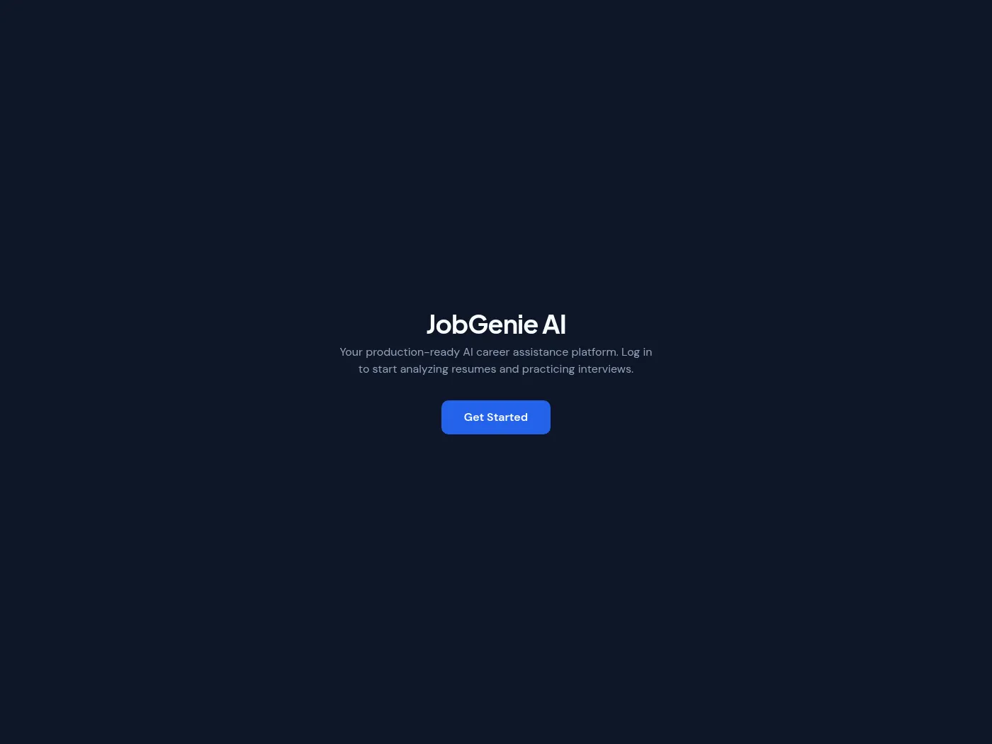 JobGenie AI Platform