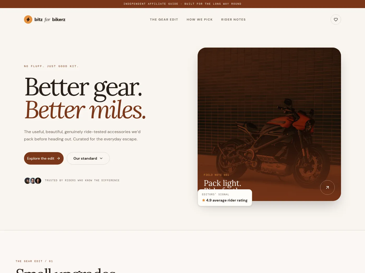 Bikerz Affiliate Hub
