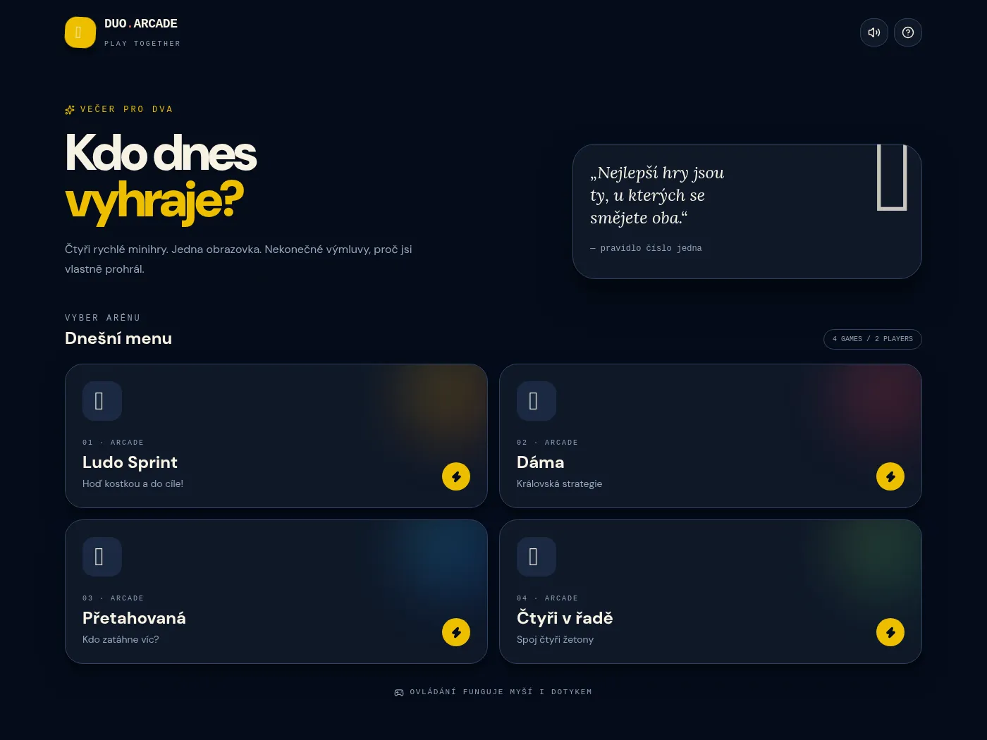 Animated Duo Game Hub