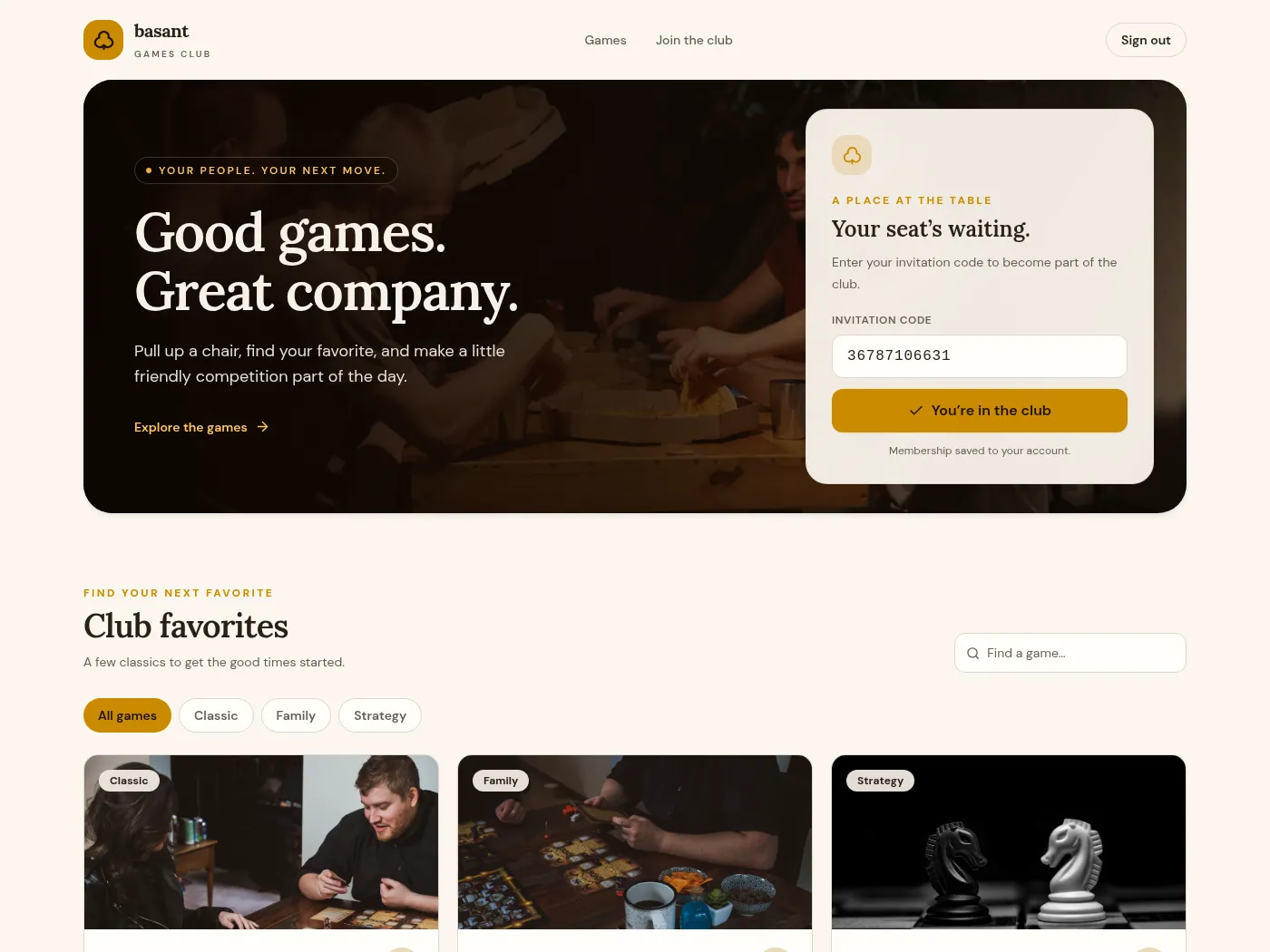 Basant Games Portal
