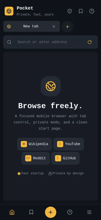 Pocket Chrome Browser