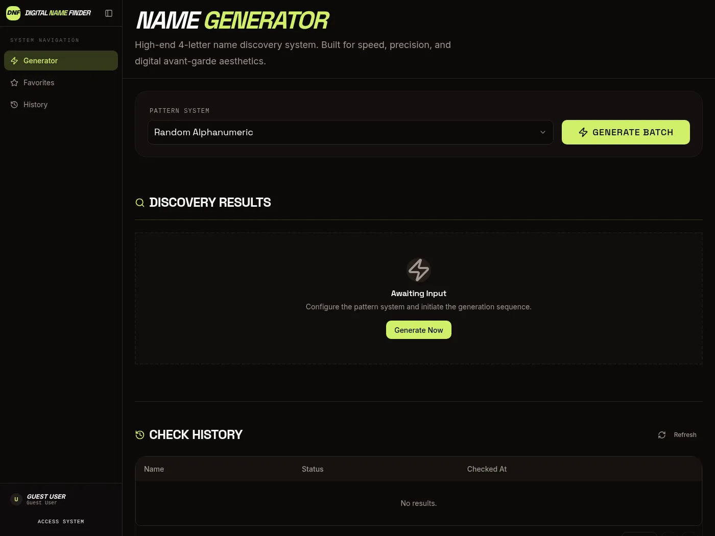 Discord Name Finder