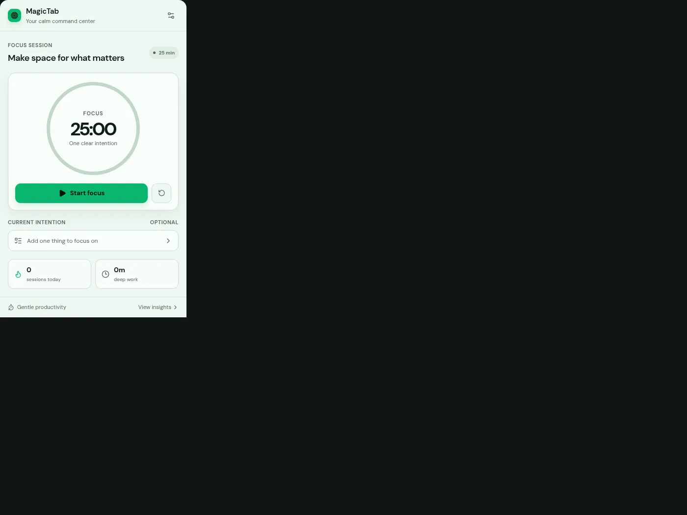 MagicTab Extension
