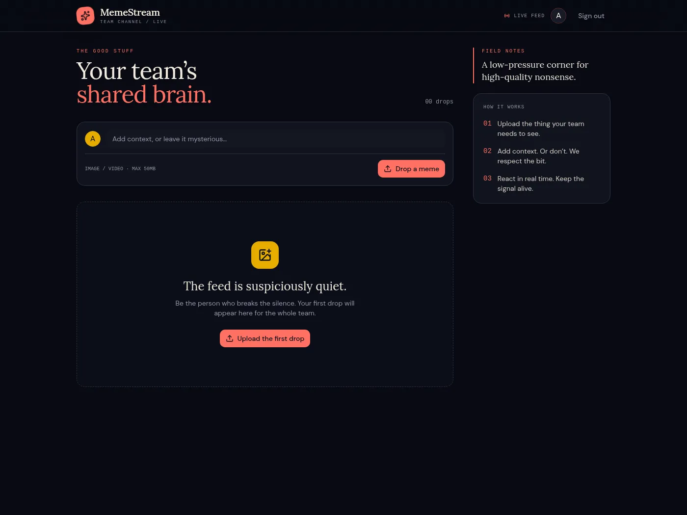 MemeStream Collaborative Platform