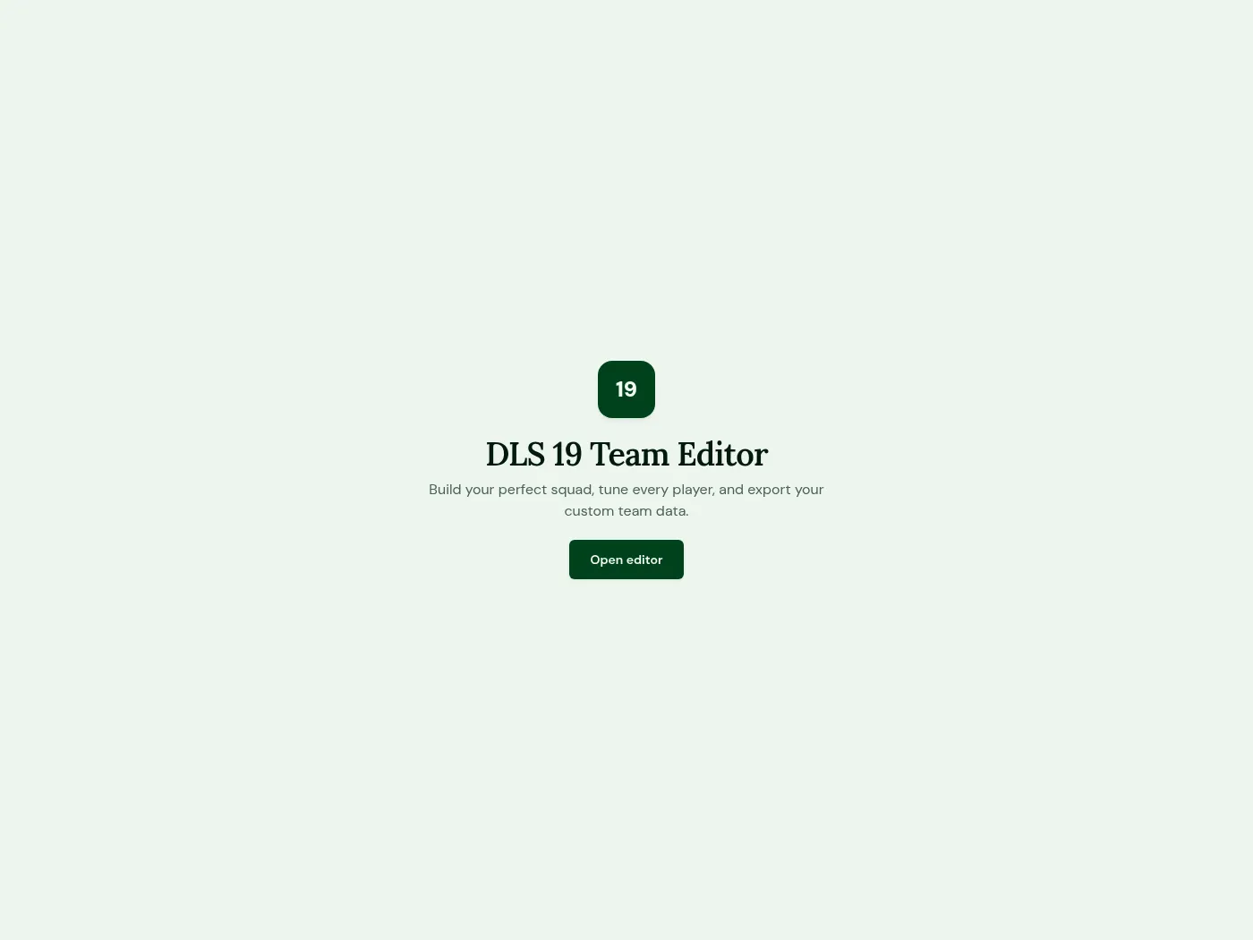 DLS19 Team Data Editor
