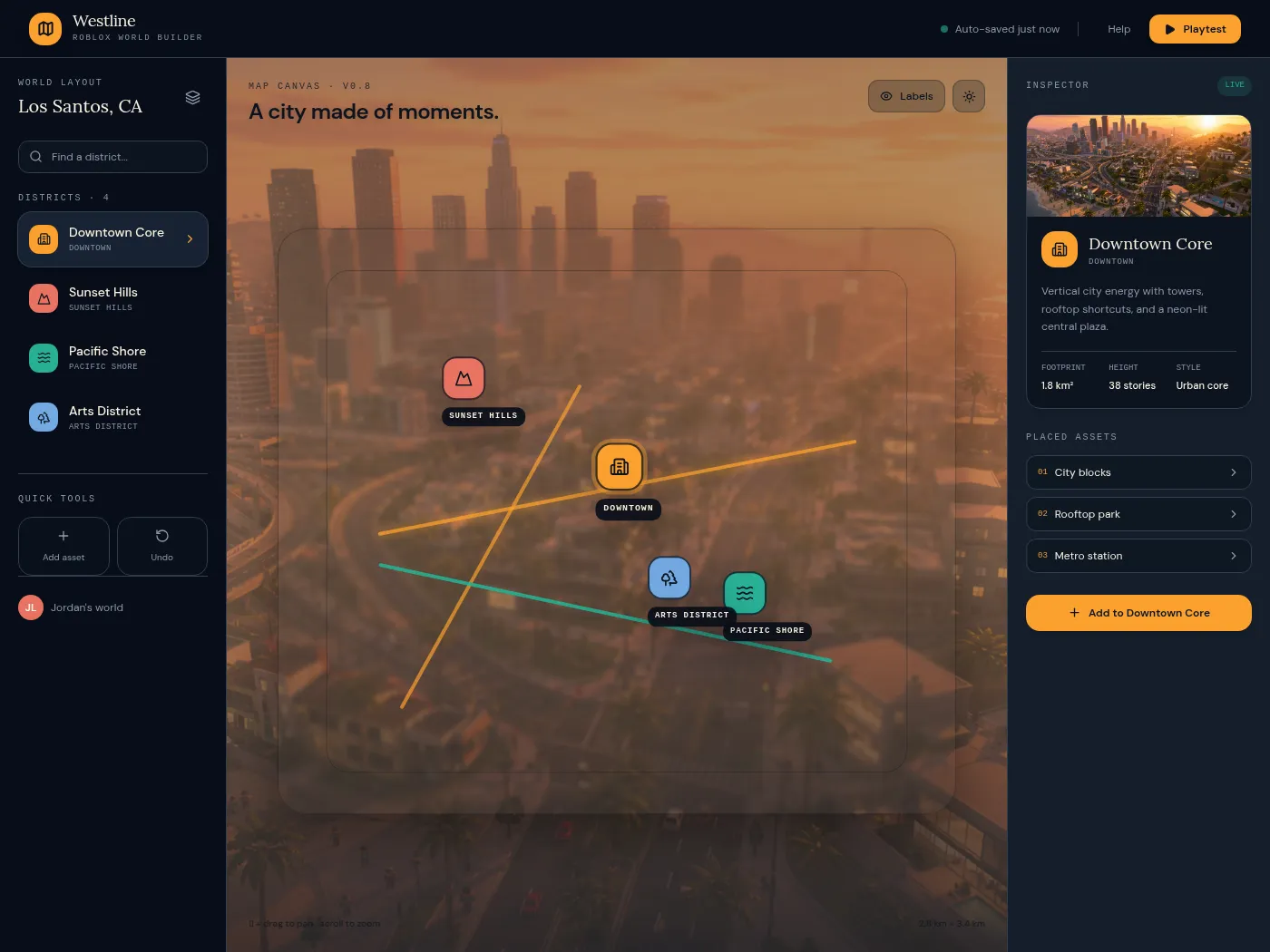 Roblox LA Map Builder