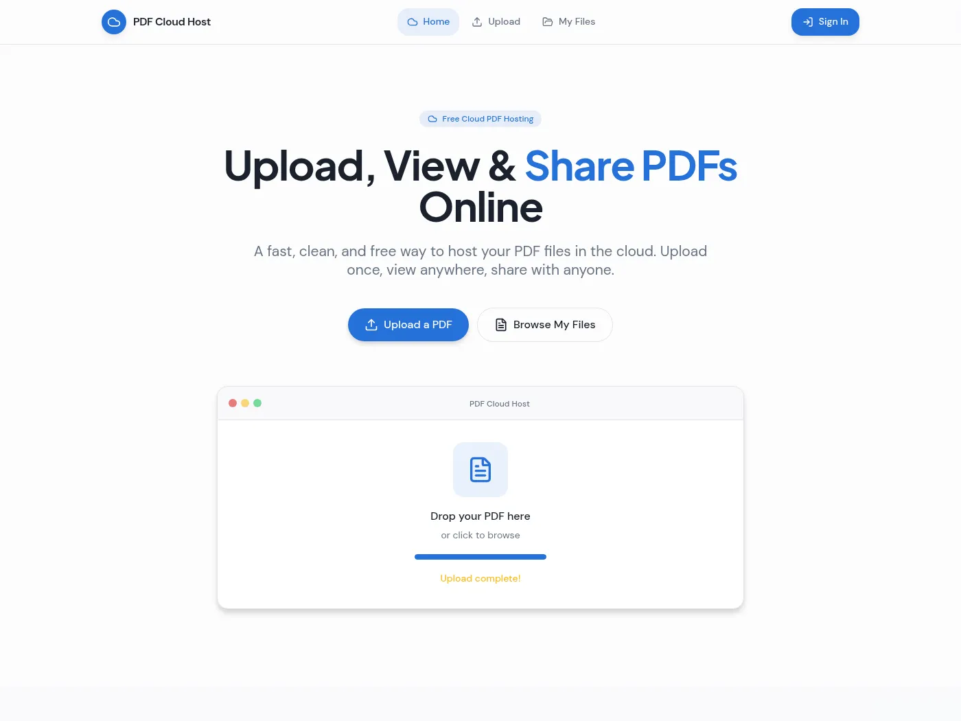 PDF Cloud Host