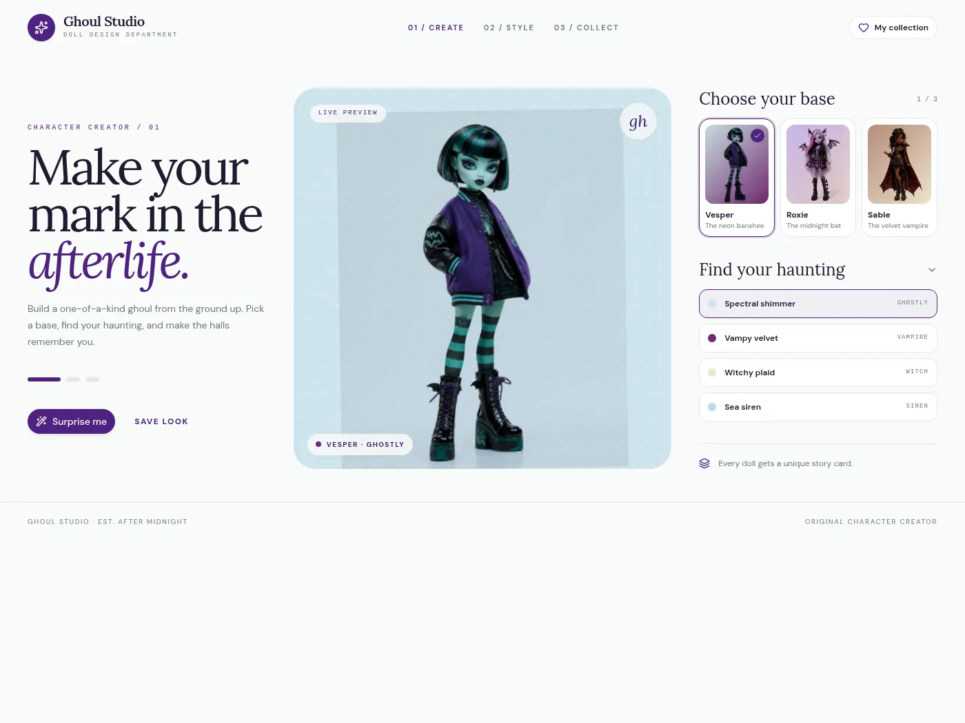 Monster High Doll Creator