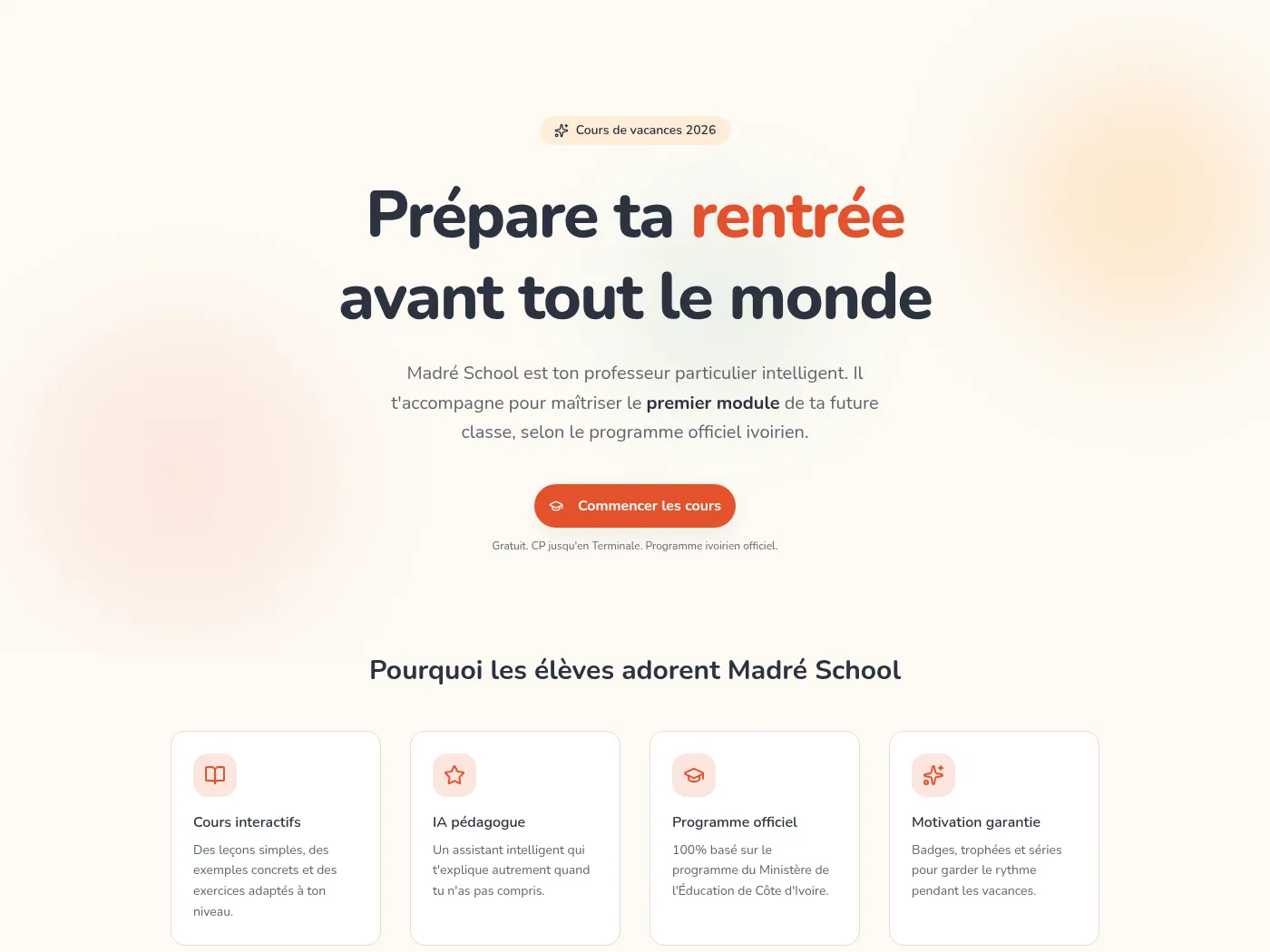 Madré School Vacances