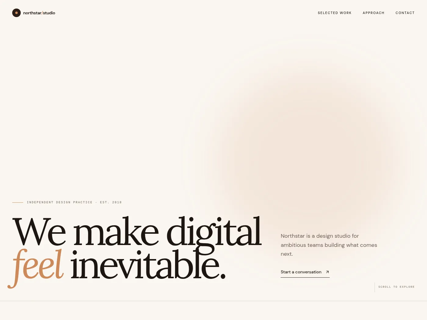 Minimalist Studio Website