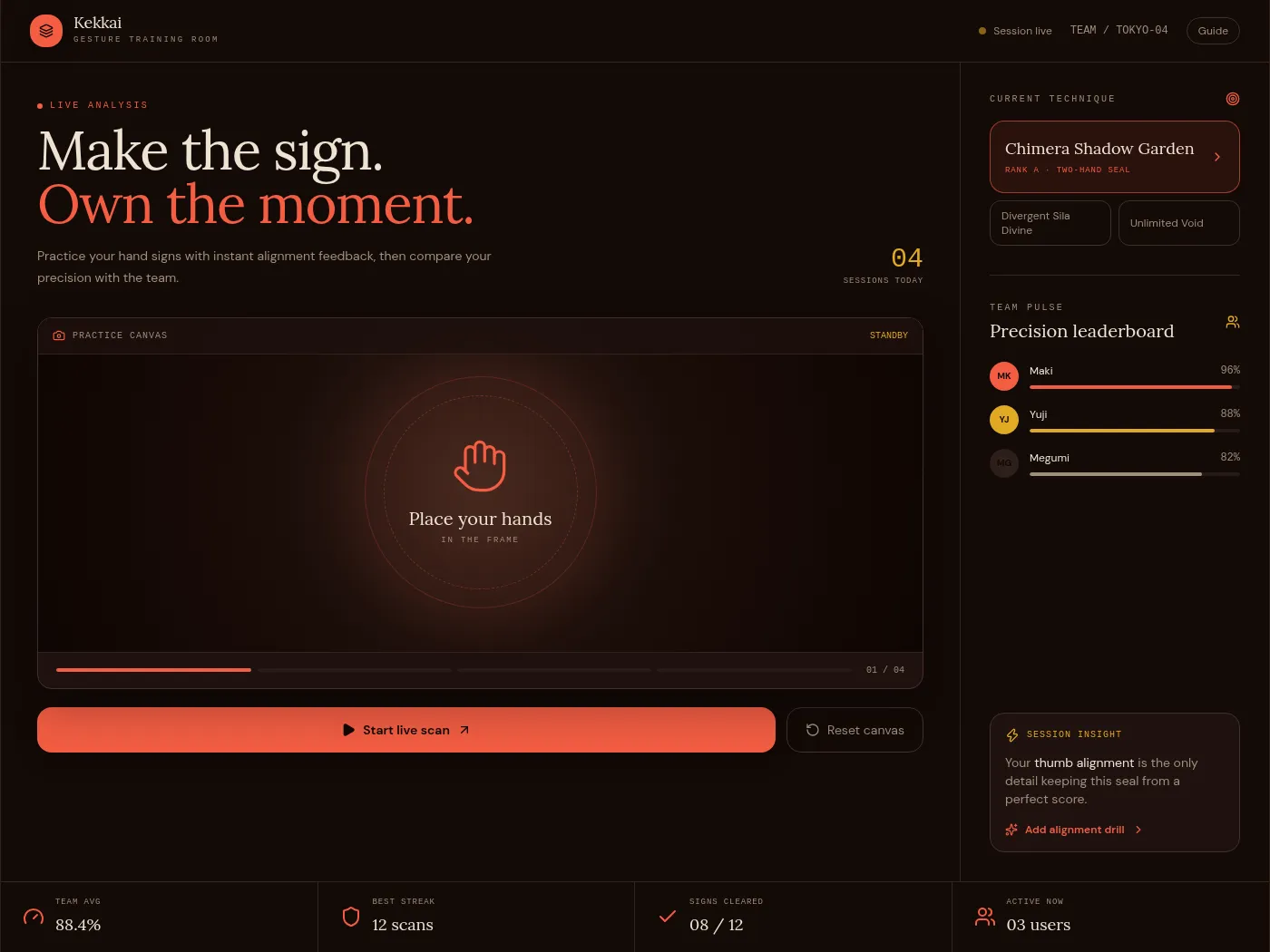 Jujutsu Gesture Analyzer
