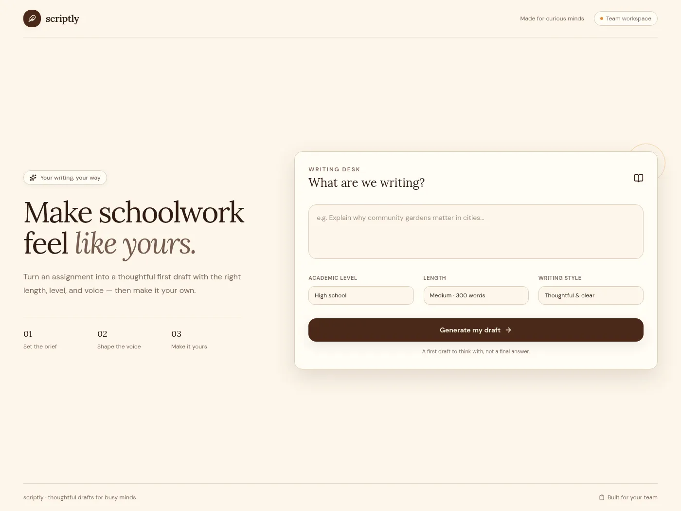Handwrite AI Generator