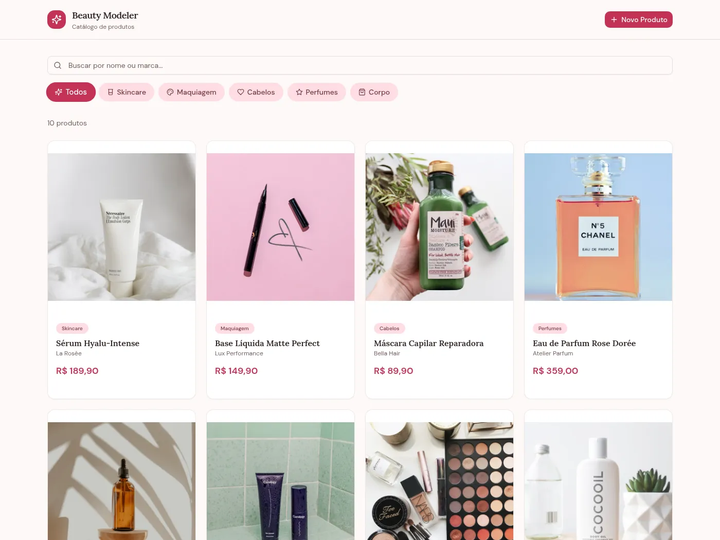 Beauty Product Modeler