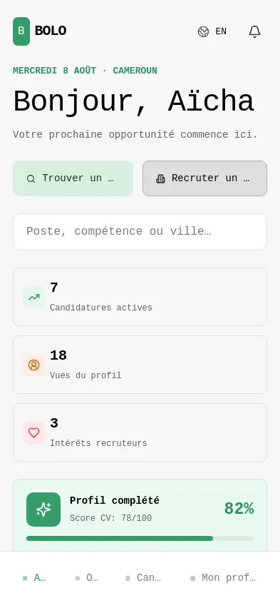 BOLO African Recruitment Platform