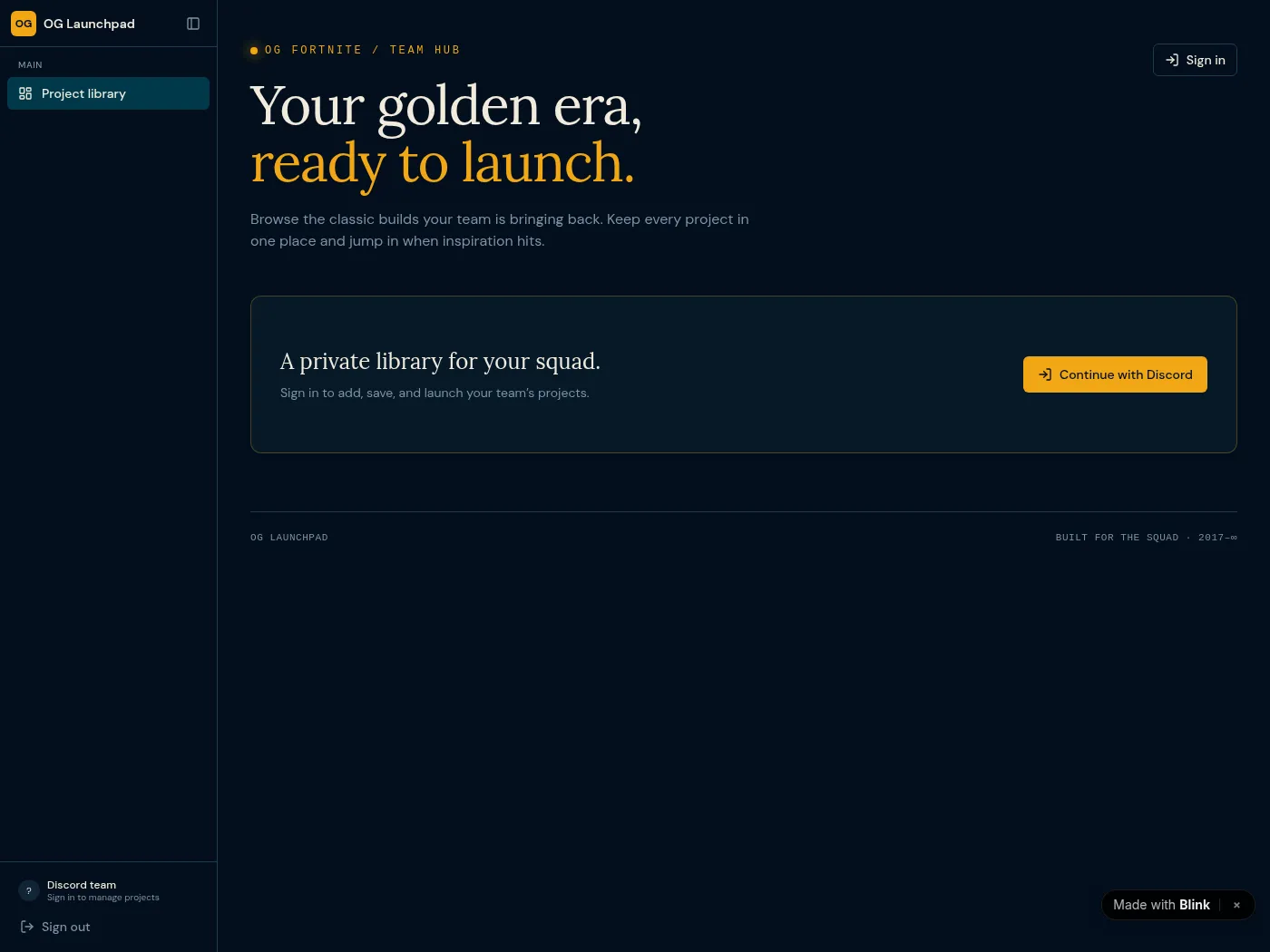 OG Fortnite Project Launcher