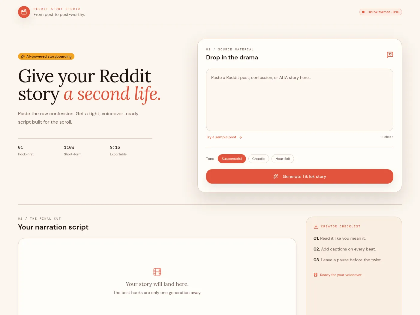 Reddit Story Studio